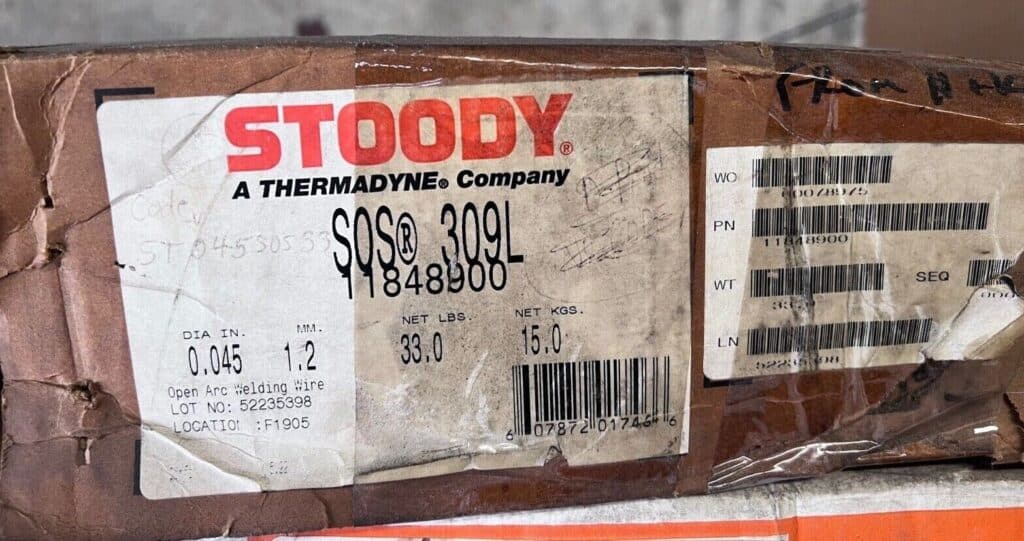 STOODY .045" 309L ON 33# SPOOLS #11848900 | WeldingPro